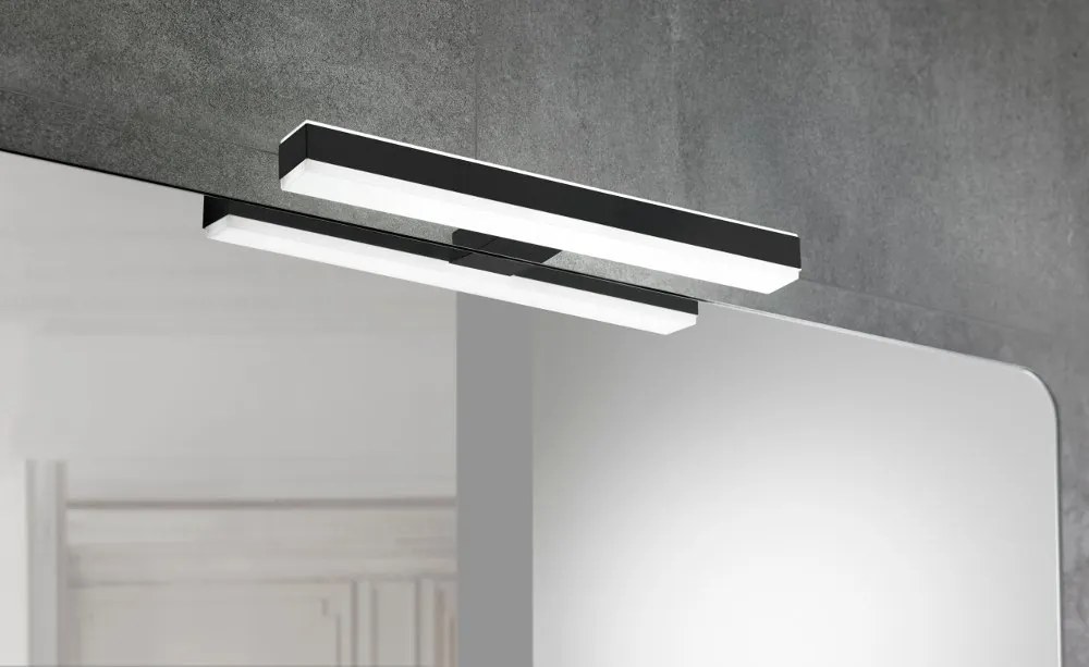 Sapho Veronica LED osvětlení zrcadla 8W 300 x 25 x 83 mm černá E27423CI