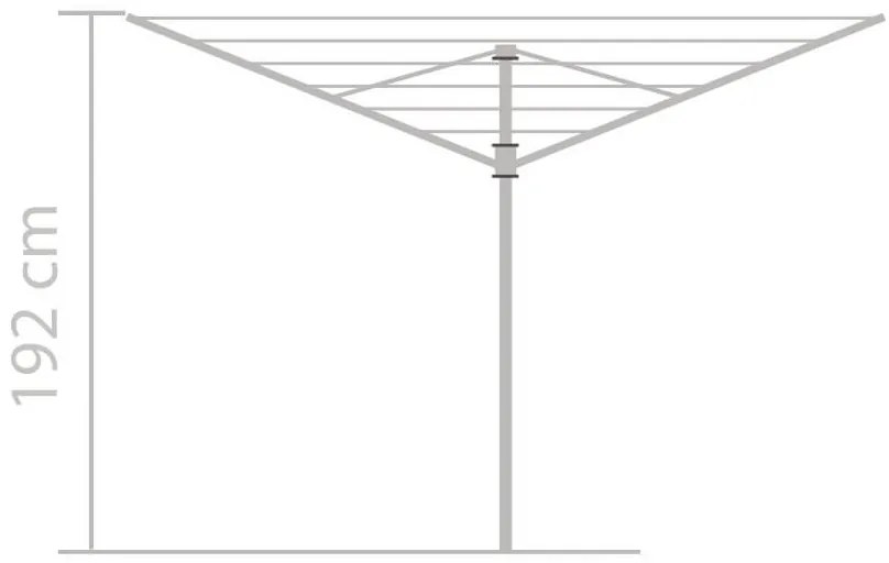 Zahradní sušák Brabantia Topspinner 40m