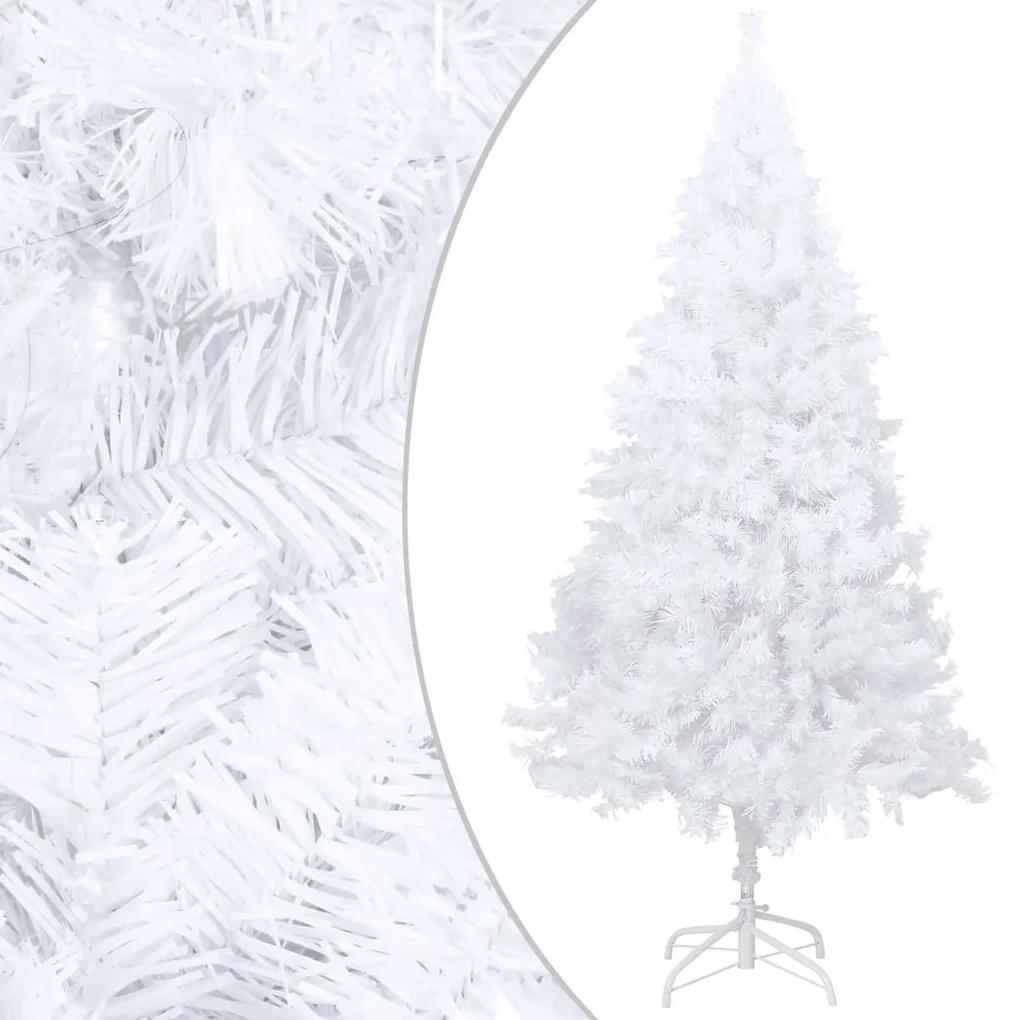 328426 vidaXL Umělý vánoční stromek s hustými větvemi bílý 120 cm PVC