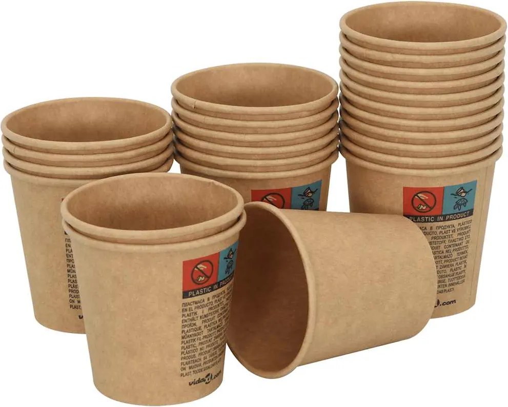 Papírové kelímky na kávu s víčky 1000 pcs 4oz 100ml 3325219