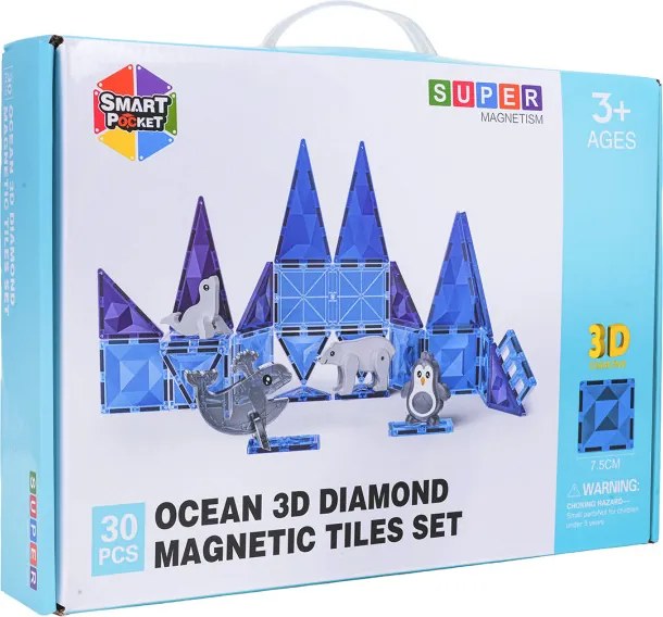 Magnetická stavebnice SUPER MAGNETISM Ocean, 30 dílků