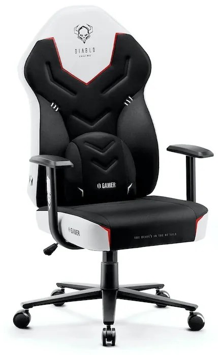 Herní židle Diablo X-Gamer 2.0 Normal Size: černo-bílá Diablochairs