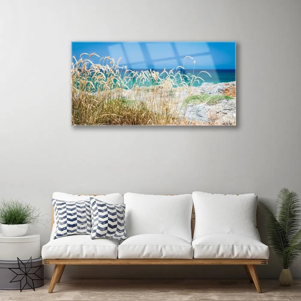 akrylový obraz Pláž Krajina 100x50 cm