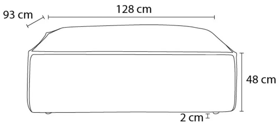 Tmavě hnědá podnožka z imitace kůže Boheme – Bobochic Paris