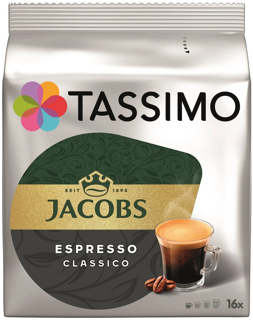 Kávové kapsle tassimo kapsle jacobs espresso 16 nápojů