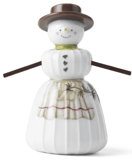 Vánoční porcelánová dekorace Snowwoman 11 cm Kähler