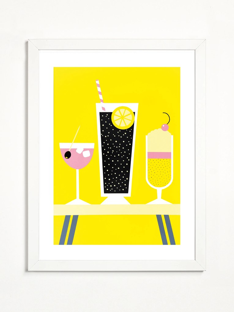 Tereza Marianová | Drinky od maminky Rám: Černý, Velikost: 60 x 40 cm