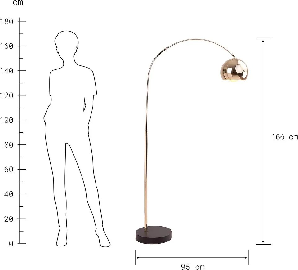 ARC Stojací lampa 166 cm