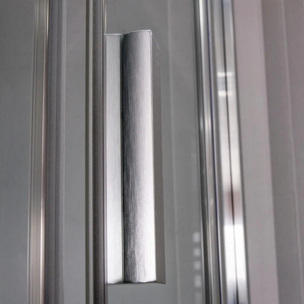 Roth Čtvercový nebo obdélníkový sprchový kout TCO1+TB Varianta: šířka dveří: 100 cm, šířka pevné stěny:80 cm, orientace: Uni - (TCO1/1000_TB/800_st_tr), Barva profilů a typ výplně: profily: stříbrná (elox), výplň: transparent