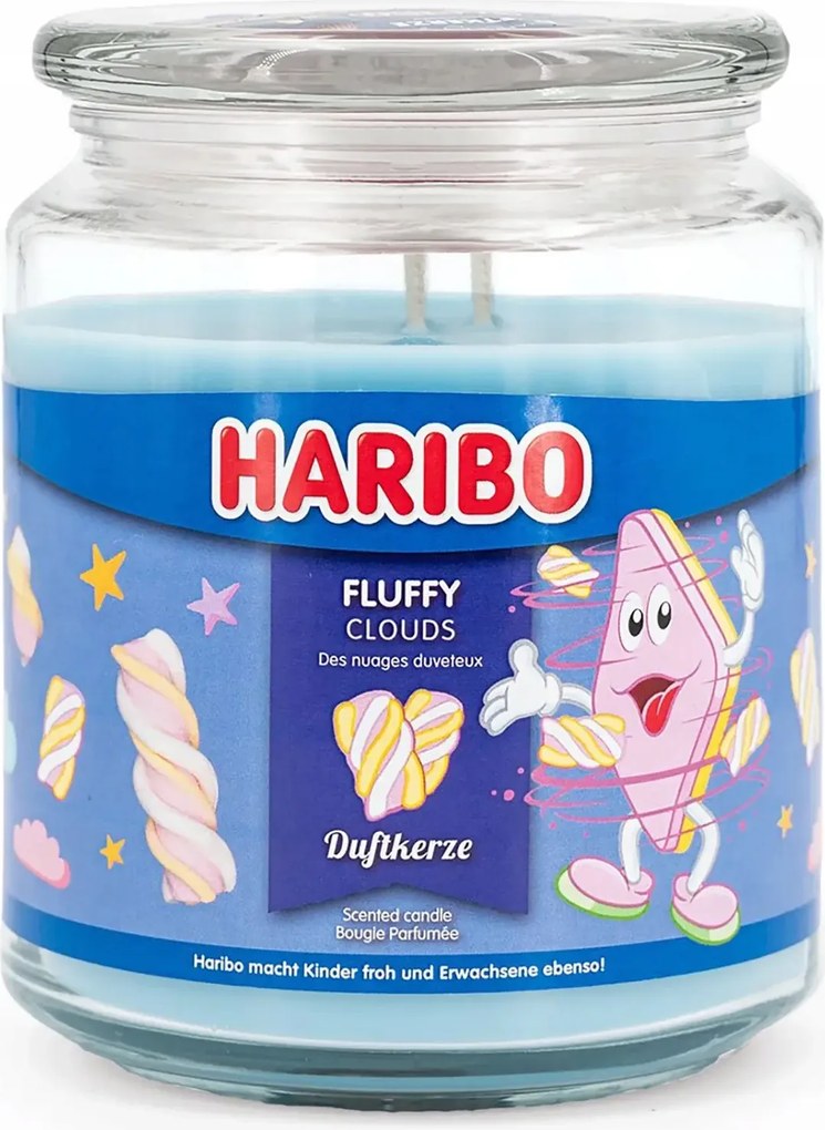 Vonná svíčka Fluffy Clouds Haribo náplň 510 g marshmallowová pěna