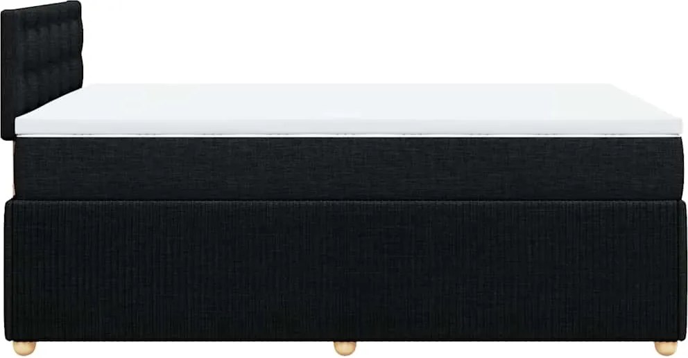 Box spring postel s matrací černá 120x190 cm textil 3287411