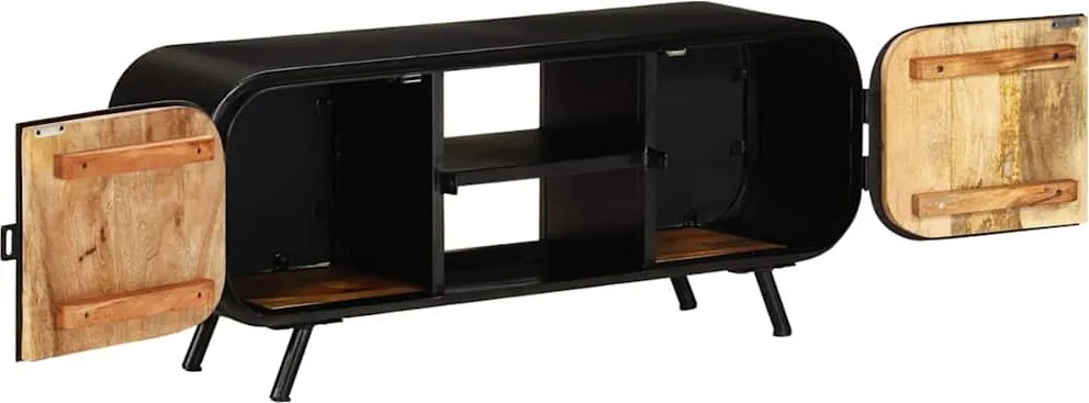 TV stolek 110 x 30 x 45 cm hrubé mangovníkové dřevo 328414