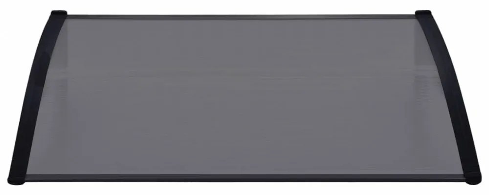 Stříška nad dveře 120 x 80 cm polykarbonát Dekorhome Černá