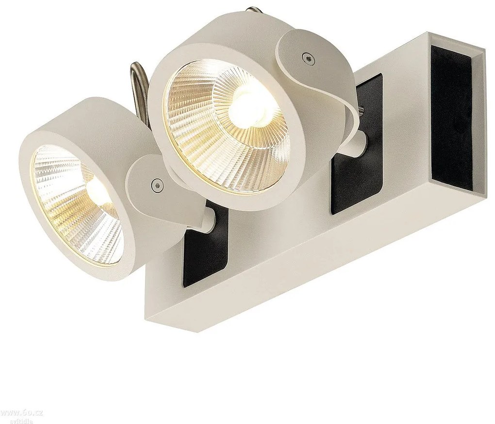 SLV Big White 1000114 Kalu, bílá LED bodovka, 2x10W 24° LED 3000K, výška 16,5cm