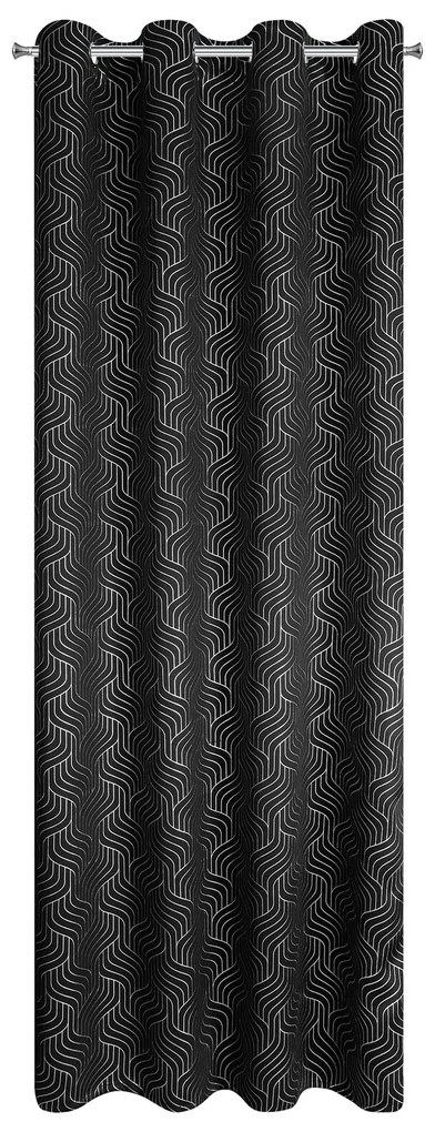 ZÁVĚS NA KROUŽCÍCH OLETA 140X250 CM VZOROVANÁ