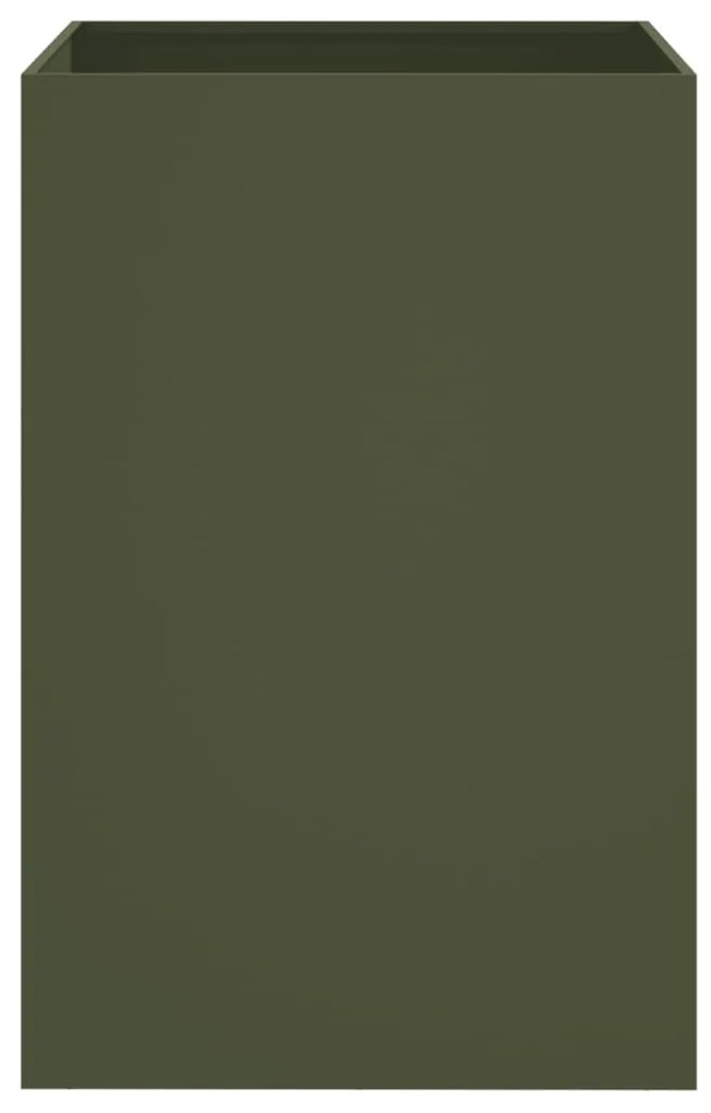 Truhlík olivově zelený 52x48x75 cm ocel válcovaná za studena - Default Title