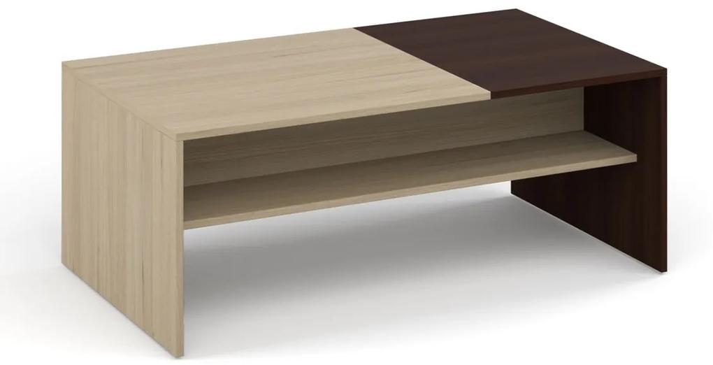 Moderní konferenční stolek v kombinaci dub sonoma a wenge KN311