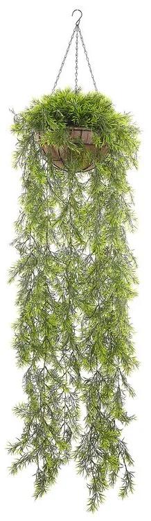 Závěsná umělá rostlina 150 cm ASPARAGUS Beliani