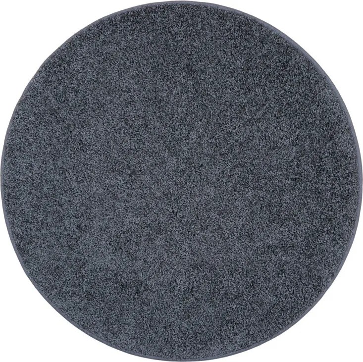 Vopi, AKCE: 250x250 (průměr) kruh Kusový koberec Color Shaggy šedý kruh, šedá, kancelář
