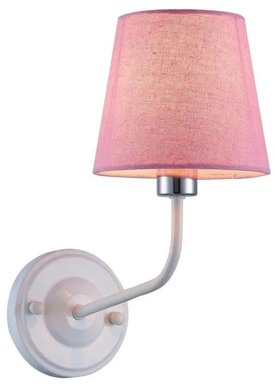 Moderní nástěnné osvětlení VLADIMIRO, 1xE14, 60W, růžové Clx