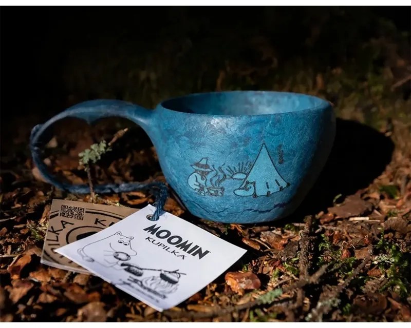 Hrnek kuksa Kupilka Moomin Camping 0,21l, modrý