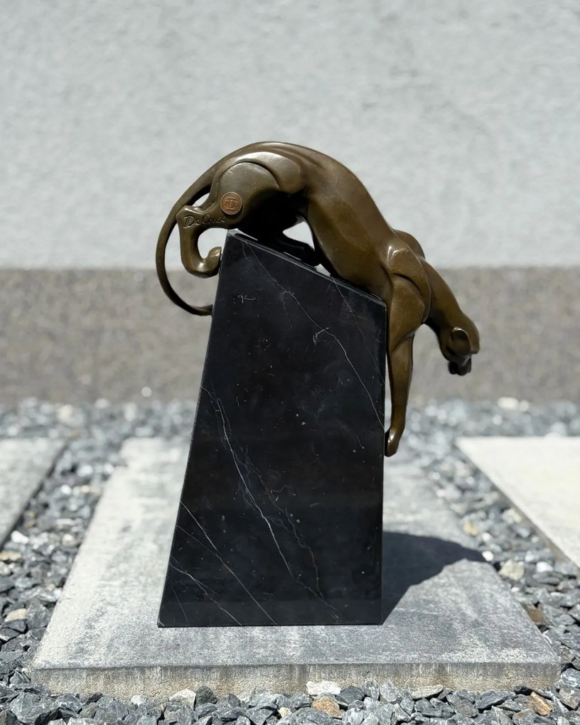 Luxusní bronzová socha - Panther