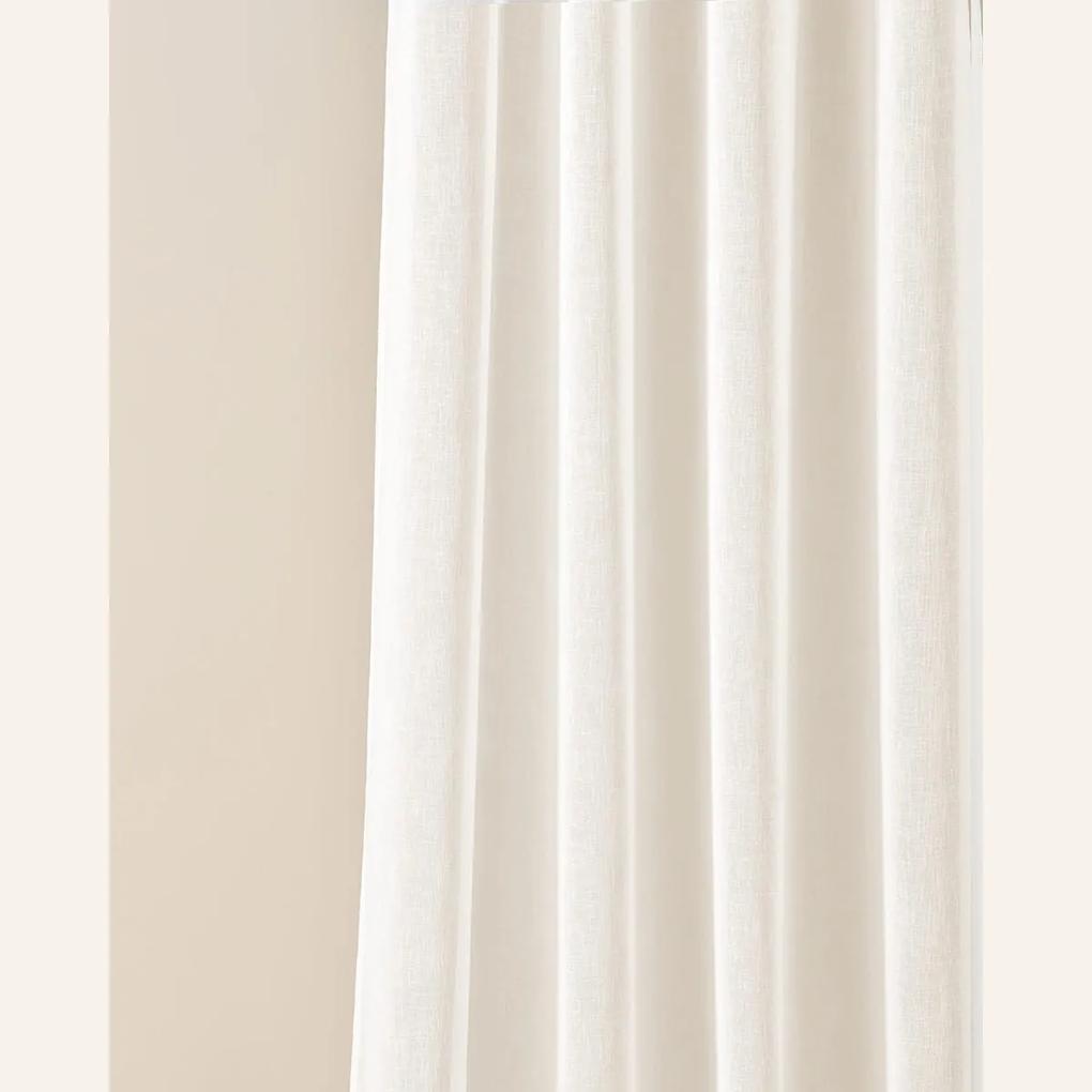 Krémový závěs Sensia s průchodkami 140 x 250 cm
