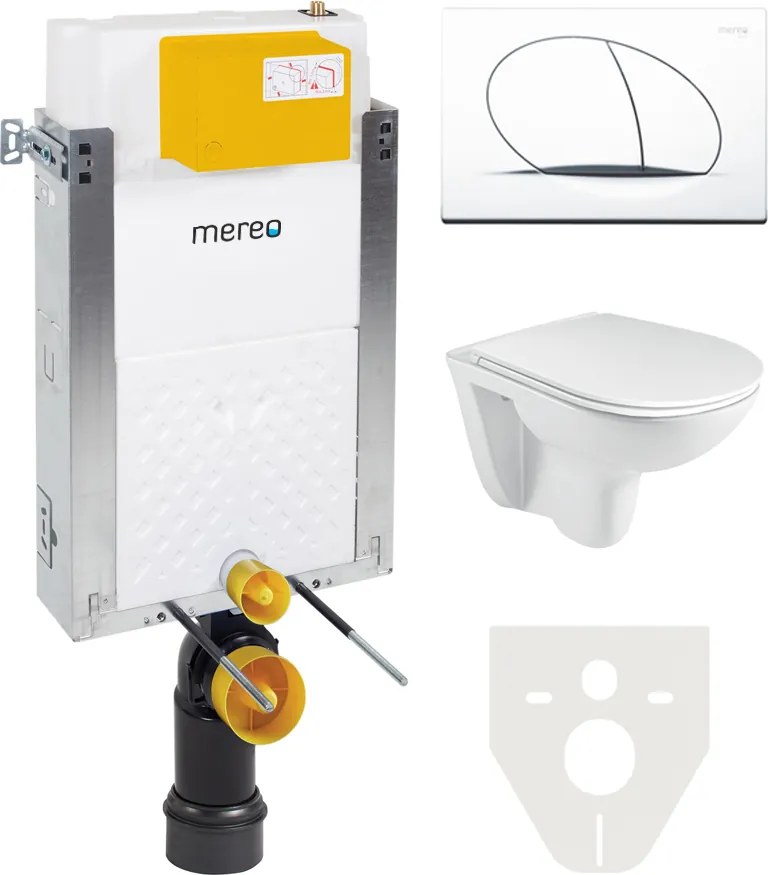 Mereo Mereo, WC komplet pro zazdění s přislušenstvím, MM01SETR
