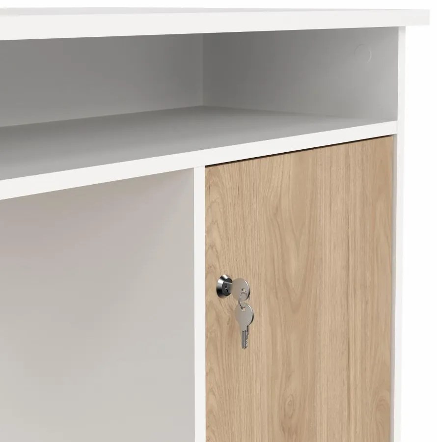 Psací stůl Felix 491 bílá/jackson hickory