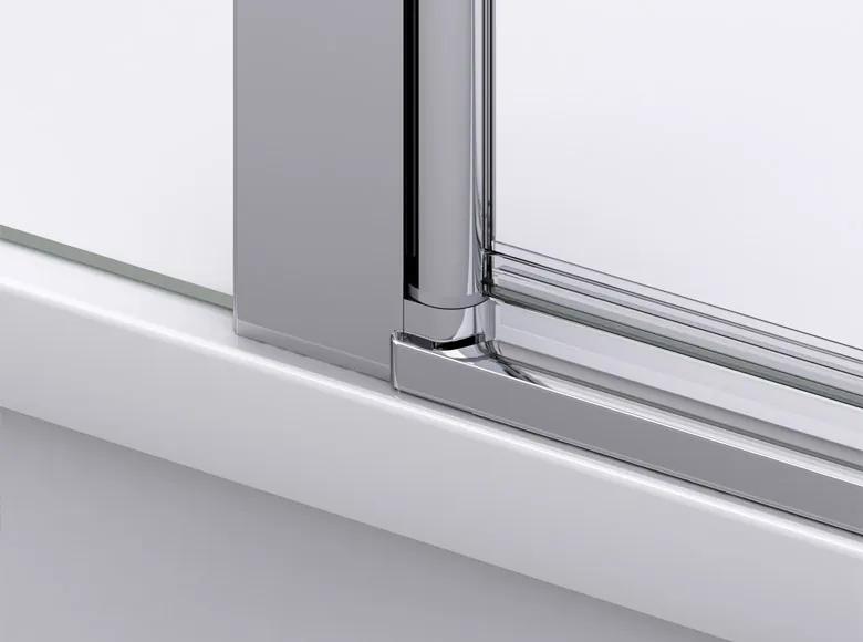 Sanswiss DIVERA D22T32 dvoukřídlé sprchové dveře 180 cm Šířka: 1800 mm, Profil: Aluchrom, Sklo: Screen 87