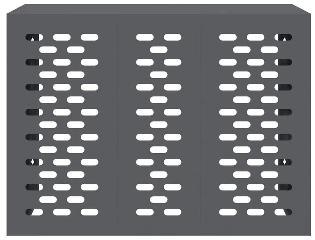 vidaXL Ochrana klimatizace Antracit 110 x 50 x 80 cm Ocel
