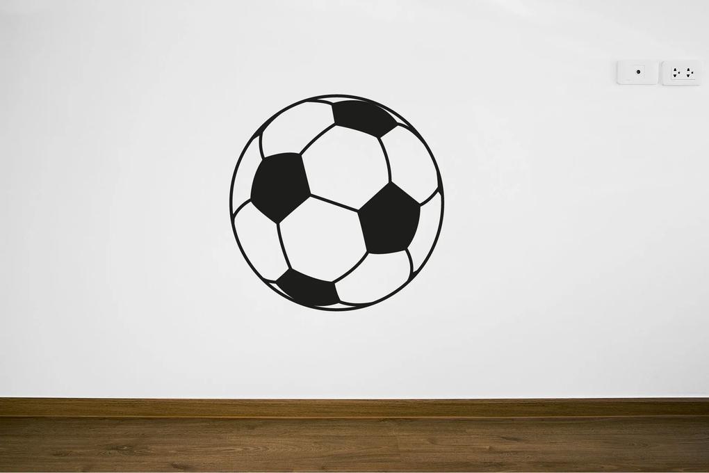 Lepy.cz Samolepka na zeď Fotbalový míč Velikost (šířka x výška): 50x50cm, Barevná varianta: Pastelová oranžová