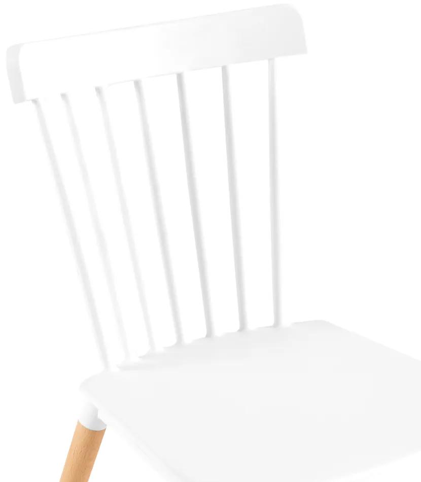 Kondela Jídelní židle, bílá/buk, ZOSIMA