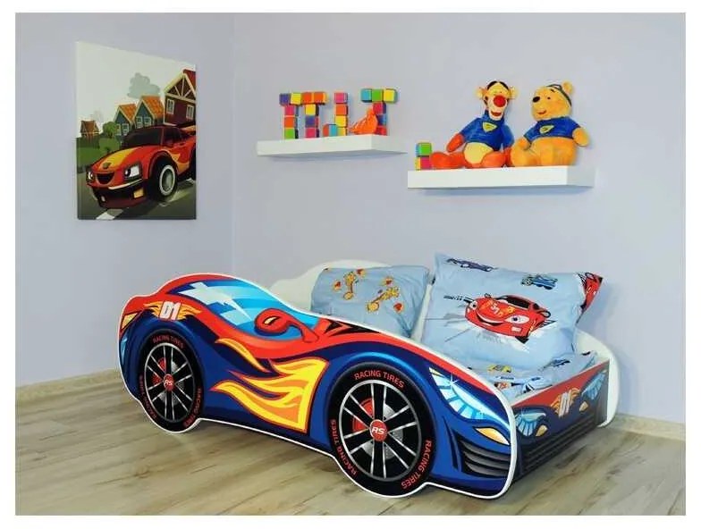 TopBeds dětská postel Racing modrý 140x70