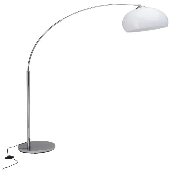 Brilliant - Stojací lampa VESSA 1xE27/60W/230V lesklý chrom/bílá