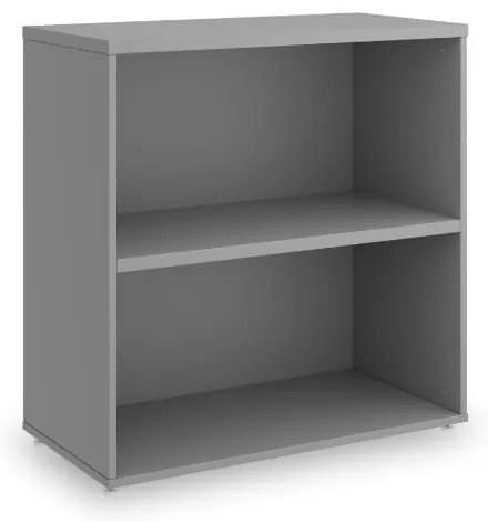 Nízká skříň SimpleOffice 80 x 40 x 80 cm, šedá
