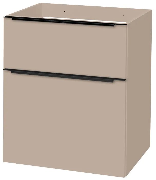 Mereo Mereo, Mailo, koupelnová skříňka 61 cm, bílá, dub, antracit, CN550SB