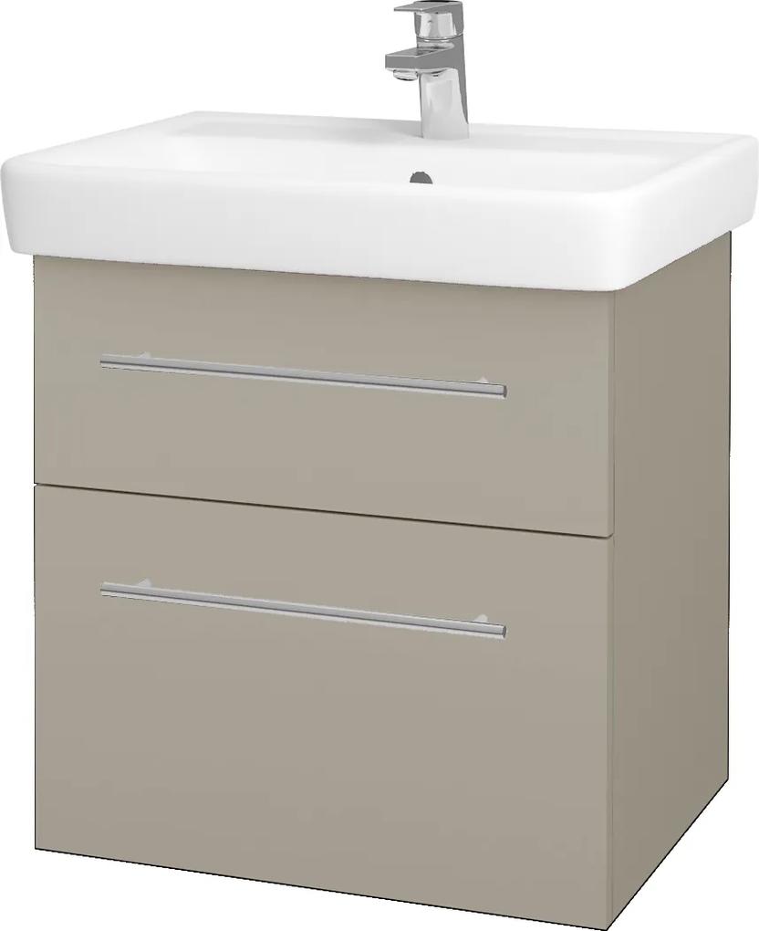Dřevojas Koupelnová skříň Q MAX SZZ2 60 Varianta: N01 Bílá lesk / Úchytka T02 / N08 Cosmo