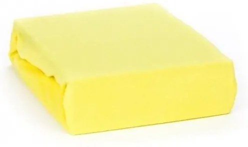 Prostěradlo froté nepropustné PVC 120/60  žluté