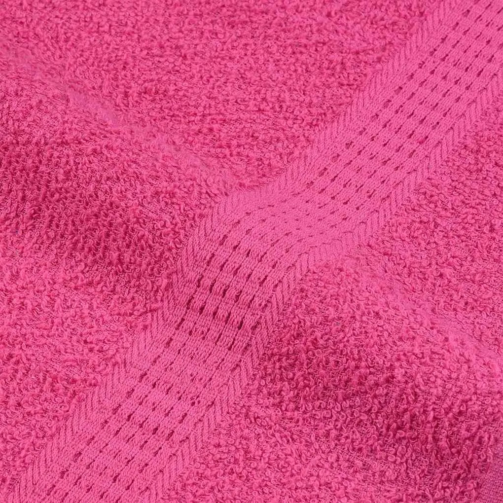 Saunové osušky FROGN 10 ks růžové 80x200 cm 360 g/m² 137057