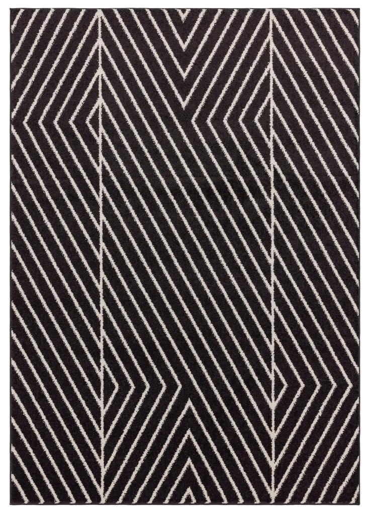 Tribeca Design Kusový koberec Jars Black Linear Rozměry: 160x230 cm