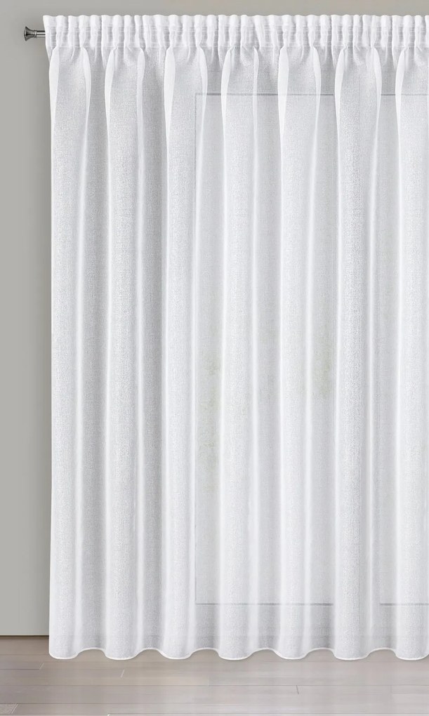 ZÁCLONA NA PÁSCE LENA 350X270 CM BÍLÁ
