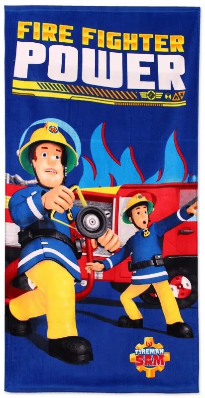 Setino · Dětská plážová osuška Požárník Sam - Hasič Sam - Fireman Sam - 70 x 140 cm