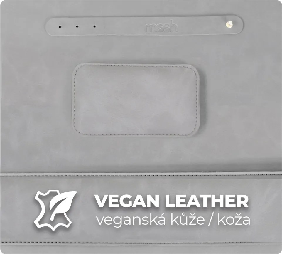 Podložka na stůl 80 × 40 cm s opěrkami zápěstí - 3-dílná sada - světle šedá