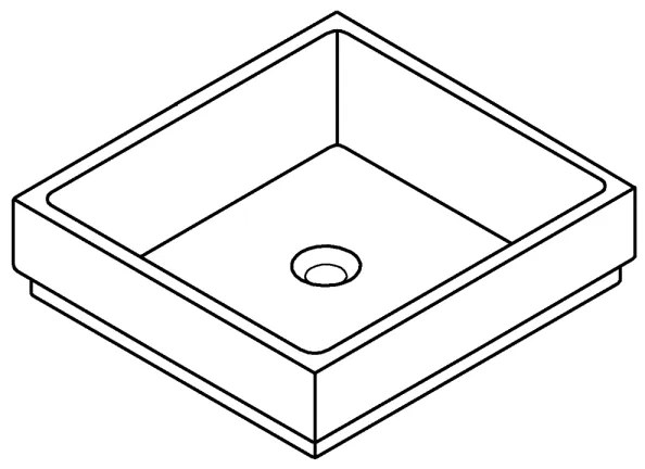 GROHE 3948100H - Umyvadlo CUBE 500 × 470 mm keramika/bílá