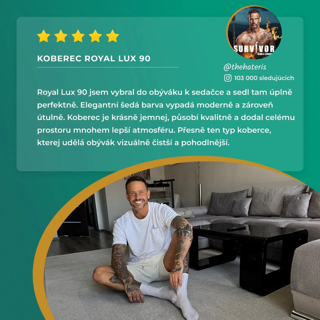 AladinWorld Expres, Kusový koberec Royal Lux 40 hnědý, 80x200, hnědá, ložnice
