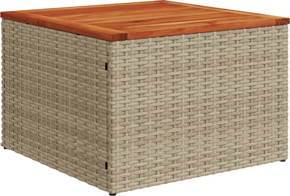 10dílná zahradní sedací souprava s poduškami béžová polyratan 3227136