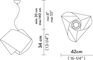 Slamp Závěsné svítidlo GEMMY, harlekýn - ROZBALENO