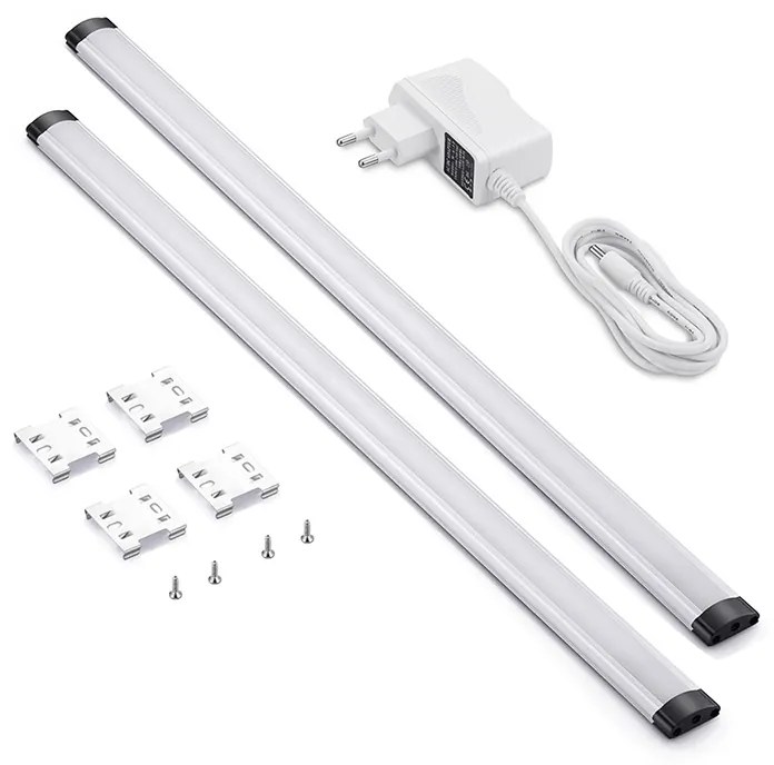 Solight LED dotykové podlinkové a nábytkové svítidlo stmívatelné, 2x 5W, 4100K, 2x 50cm