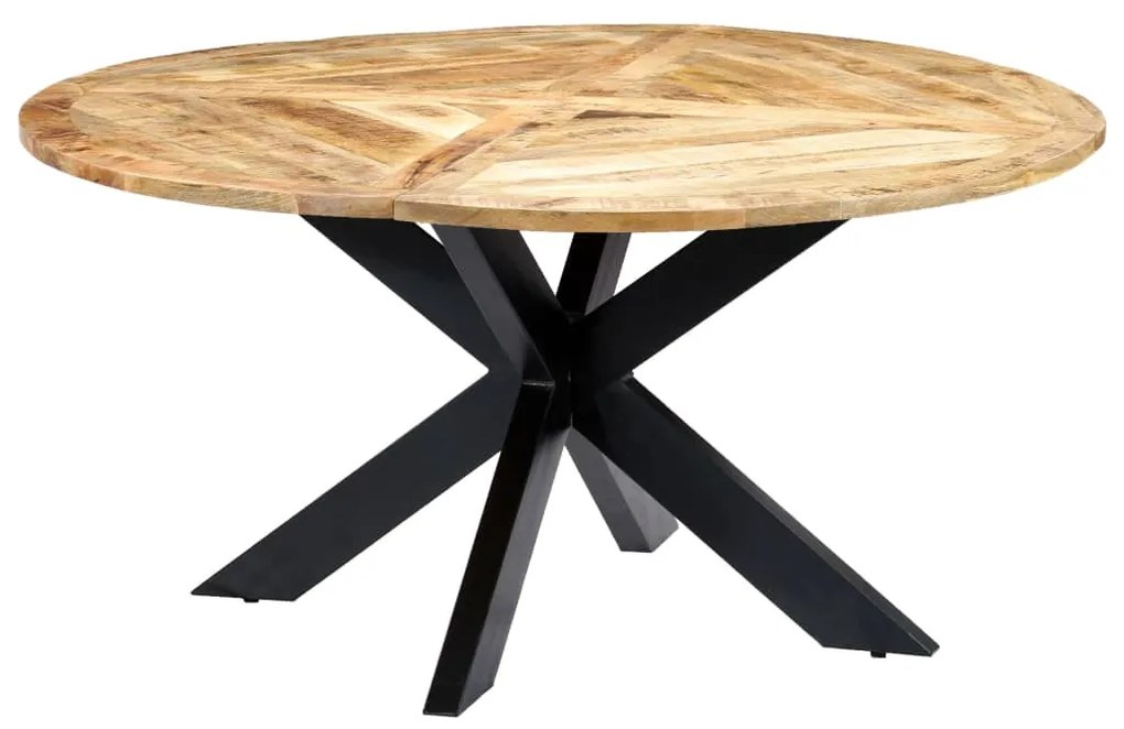 Jídelní stůl kulatý 150 x 76 cm masivní mangovníkové dřevo,  282763